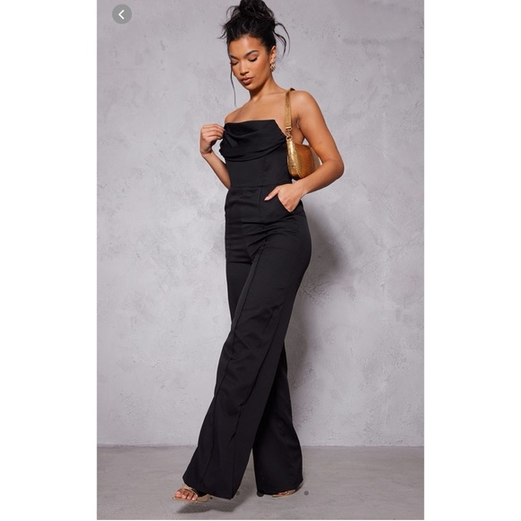 PrettyLittleThing | Pants & Jumpsuits | Plt Black Jumpsuit | Poshmark